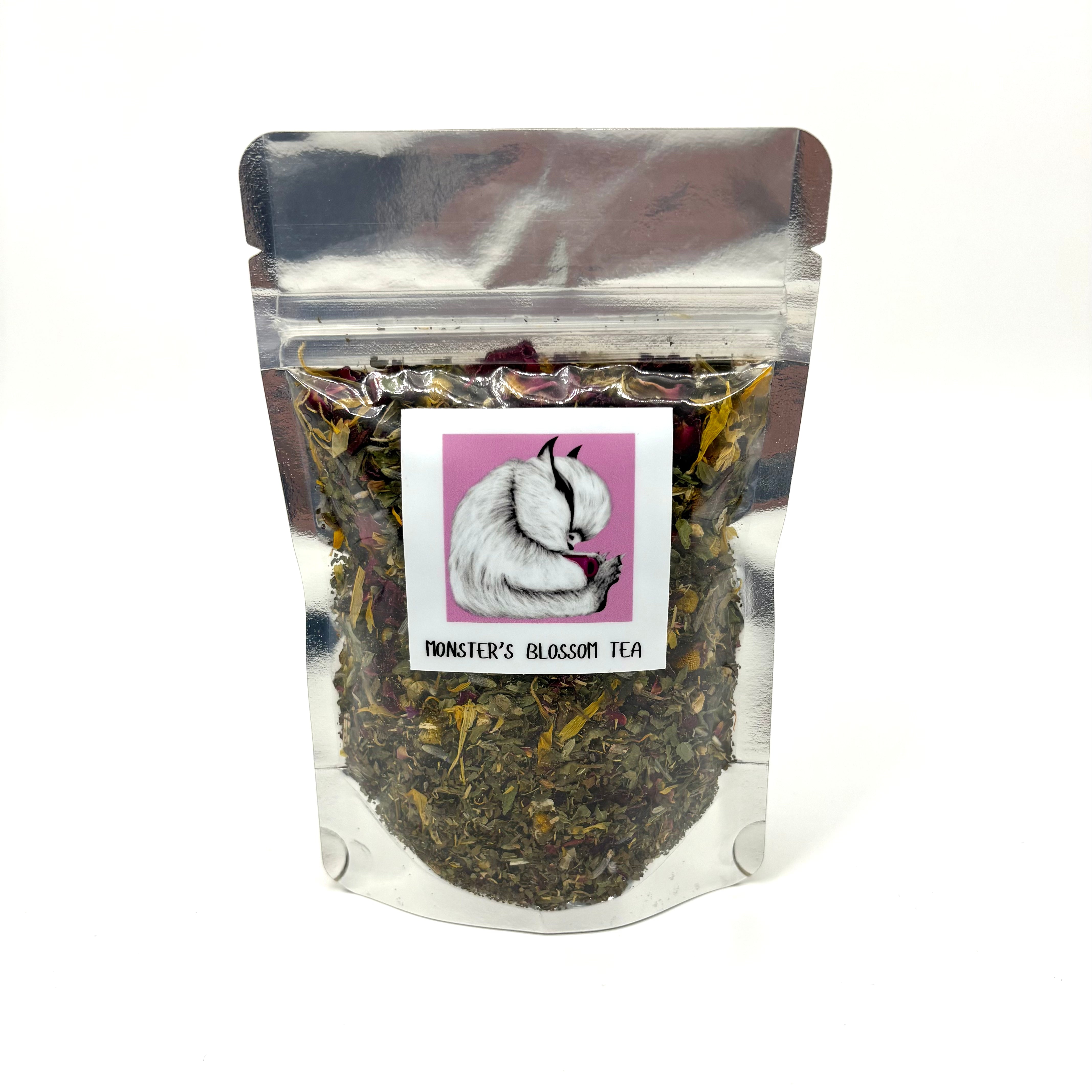 Organic Caffeine-Free Herbal Tea Blend - Floral Mint – Monsters Blends